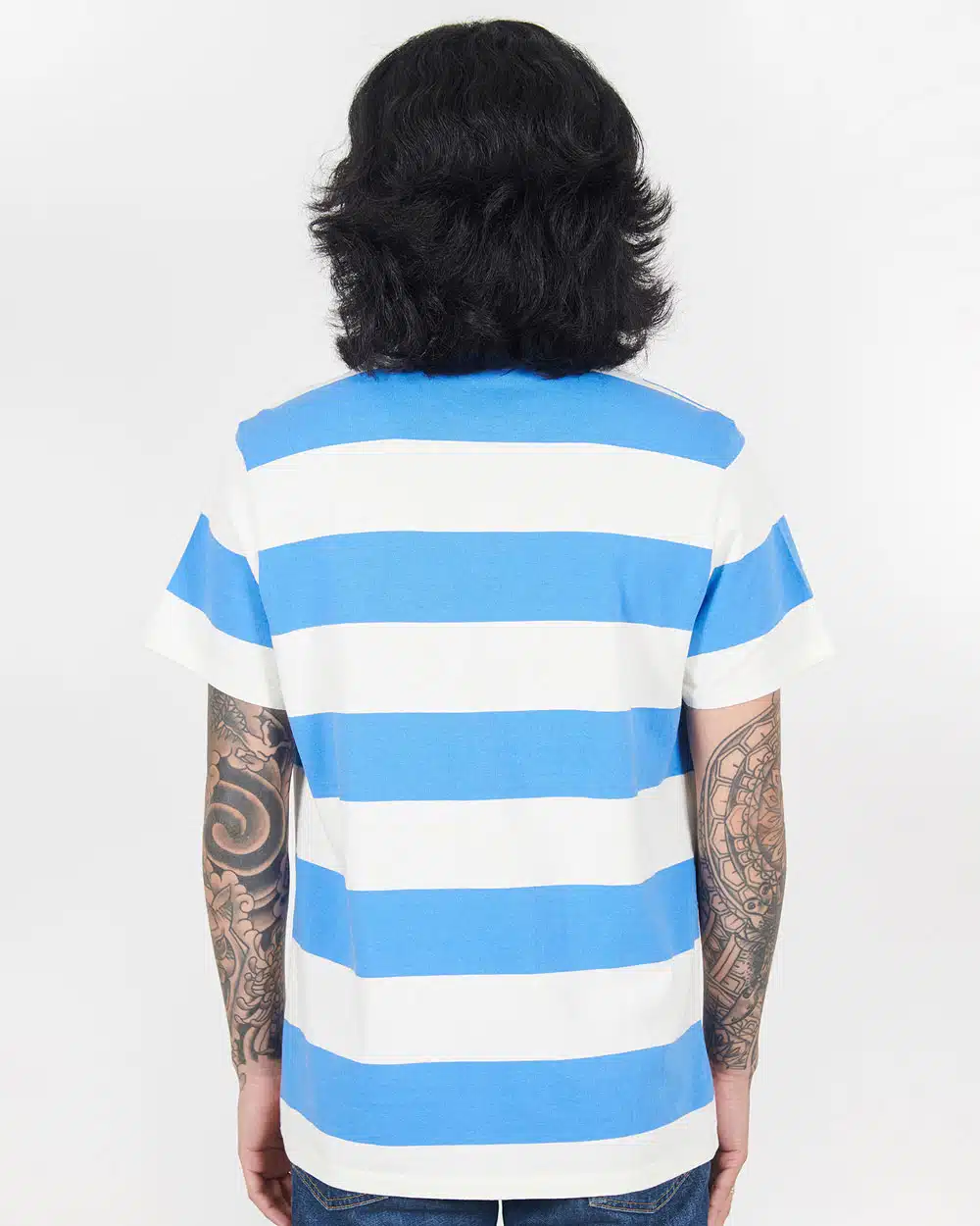 TSPTR Border Stripe Tee - White/Royal · Those That Know