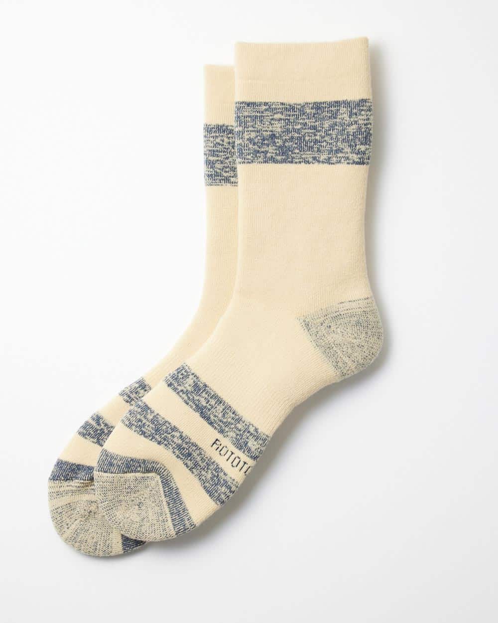 RoToTo Brushed Blanket Crew Socks - Ivory · Those That Know