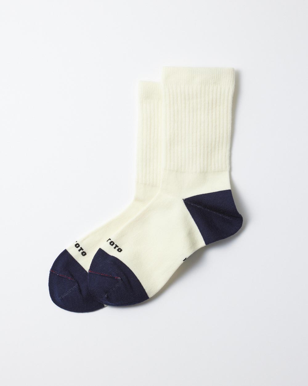 RoToTo Hybrid Crew Merino Socks - White/Navy · Those That Know