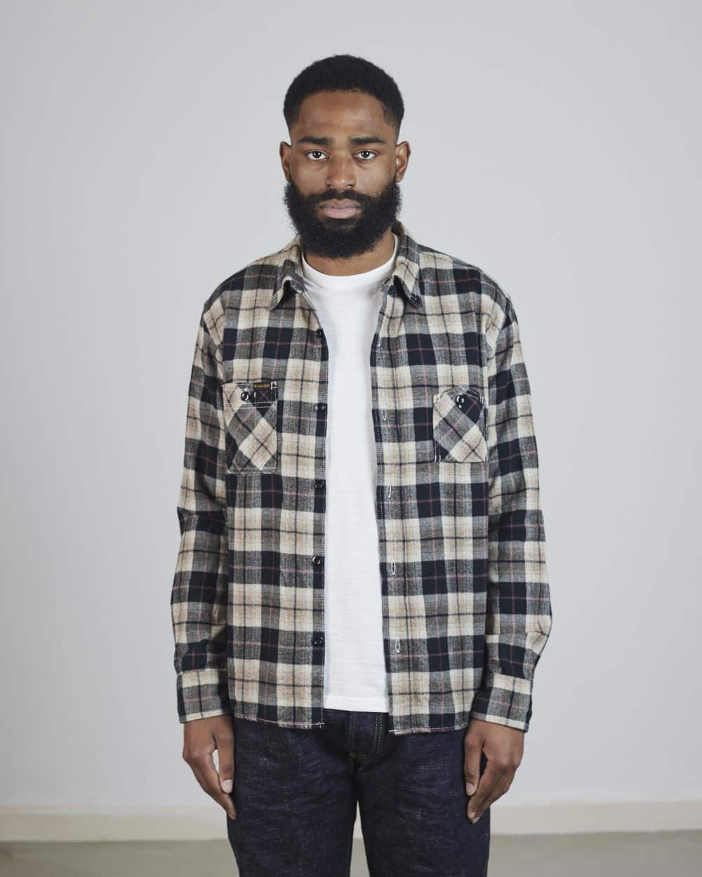The Strike Gold Check Work Shirt - Black · Those That Know