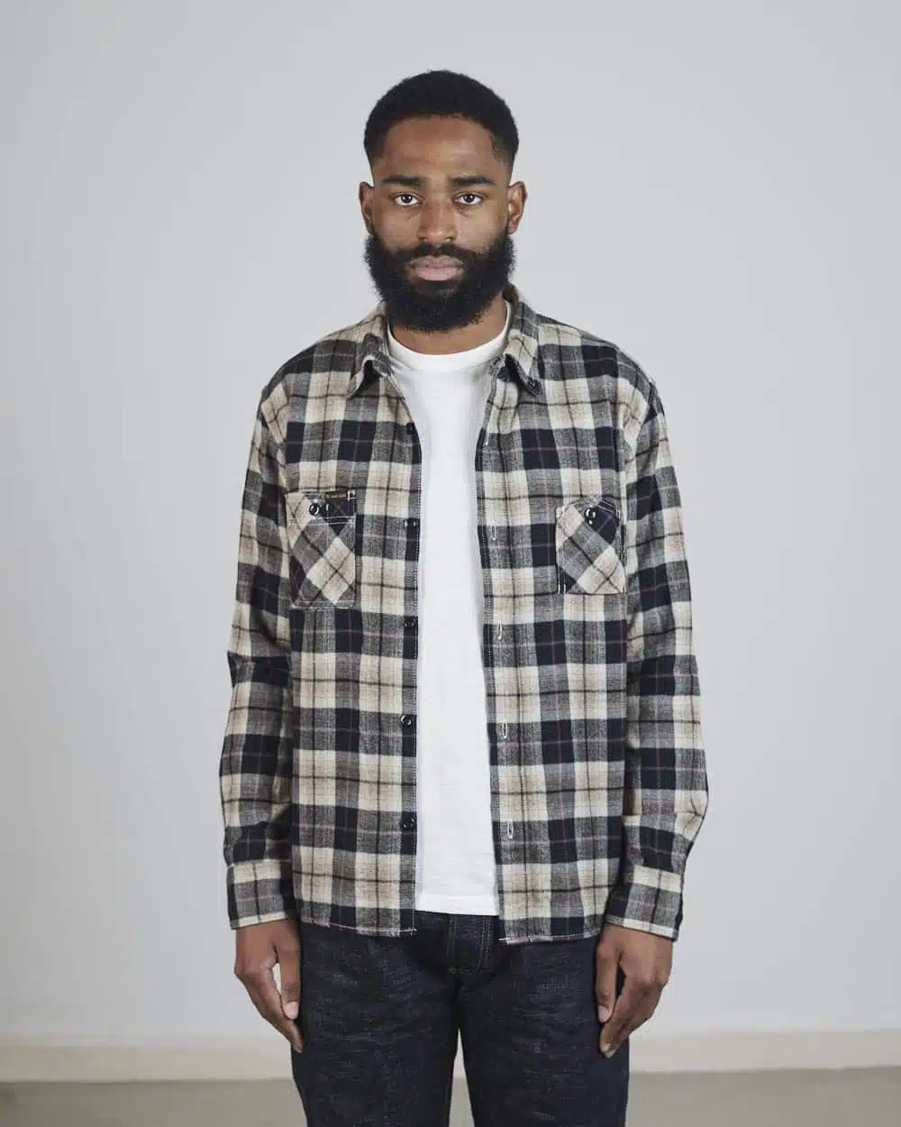 The Strike Gold Check Work Shirt - Black · Those That Know