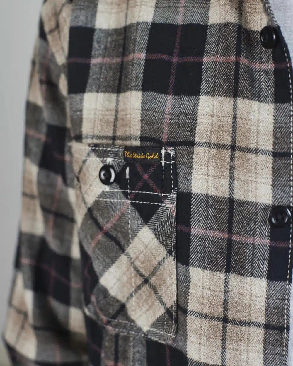 The Strike Gold Check Work Shirt - Black · Those That Know