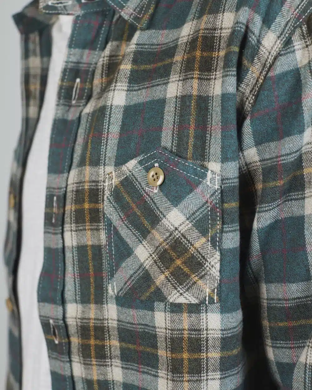 The Strike Gold Check Work Shirt - Green · Those That Know